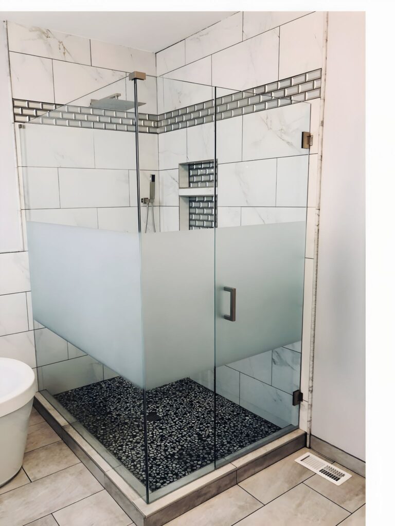 Frosted Glass Shower Doors Gallery by AQ Glass AZ
